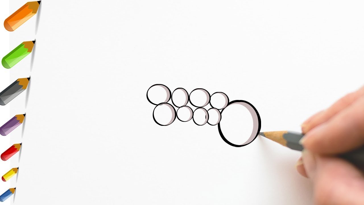 Mala kaise banate hain | Mala drawing easy with pencil | तुलसी माला ...