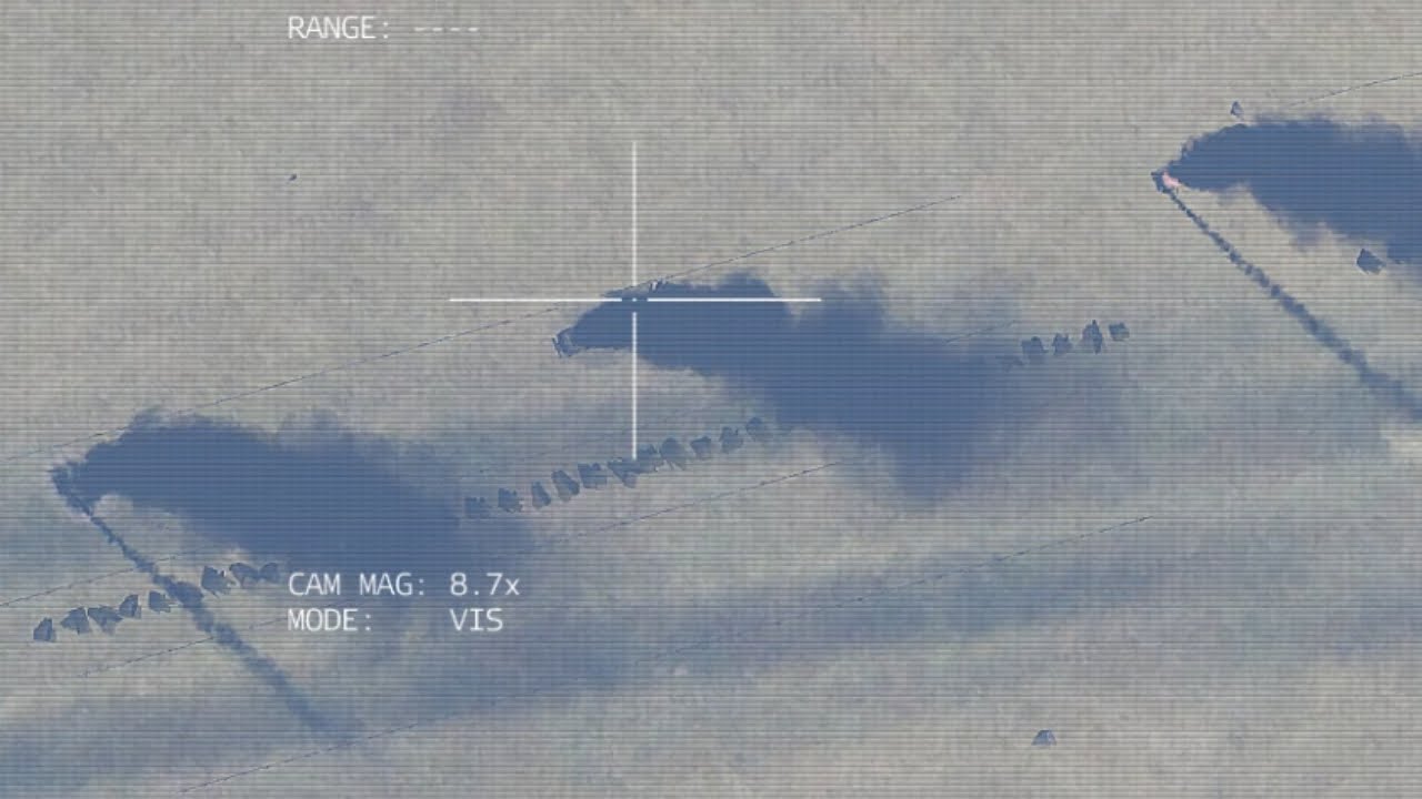 MQ 9 Reaper Drone Attack Convoy In Fallujah - YouTube
