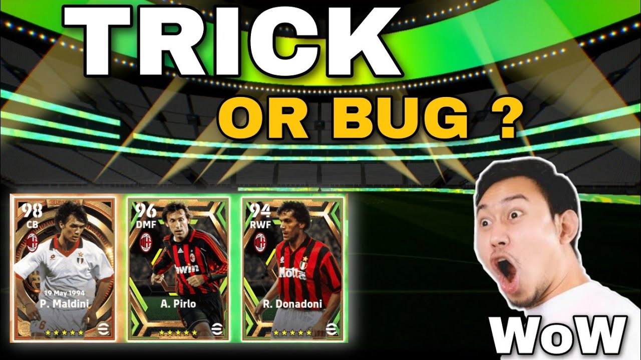 Trick Or Bug 😁 ! Epic Ac Milan || Big Time Maldini Pirlo Donadoni Trick ...