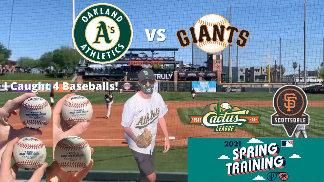 Going to the A's vs Giants Spring Training Game at Scottsdale Stadium ...
