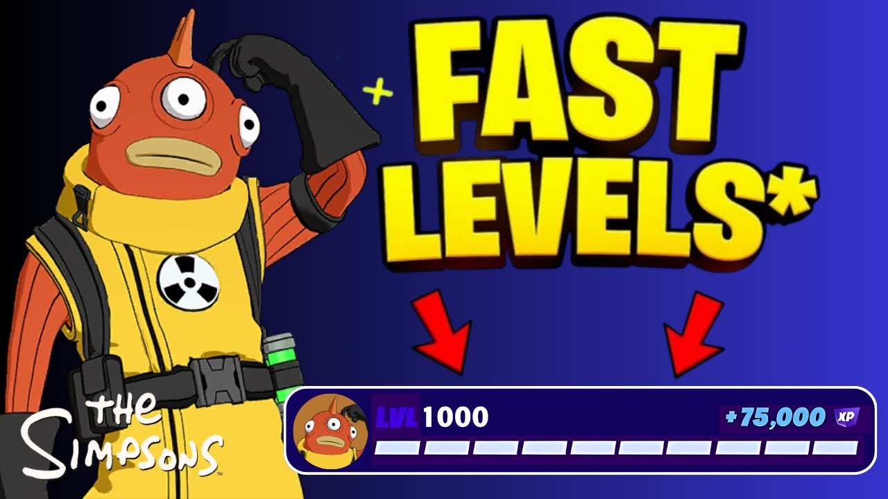 NO TIMER Fortite XP MAP How to LEVEL UP FAST in SIMPSONS MINI SEASON 2 ...