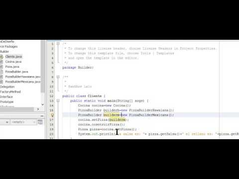 Patron de diseño Builder - YouTube