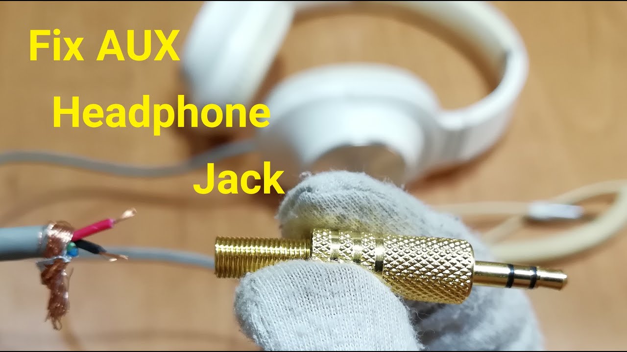 How to fix and replace 3.5mm AUX Headphone Jack ? - YouTube