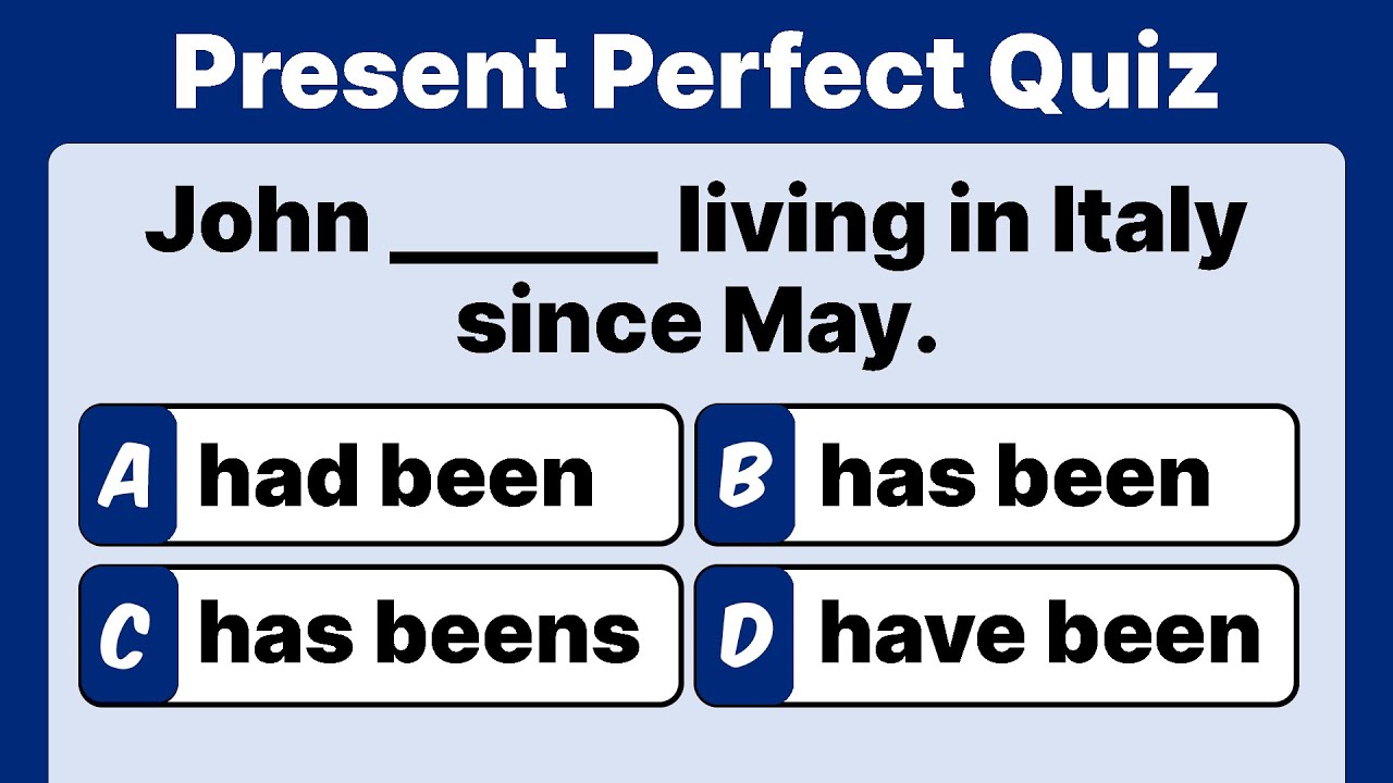 Present Perfect Quiz | Grammar Quiz | English Grammar | 2024-Edition ...