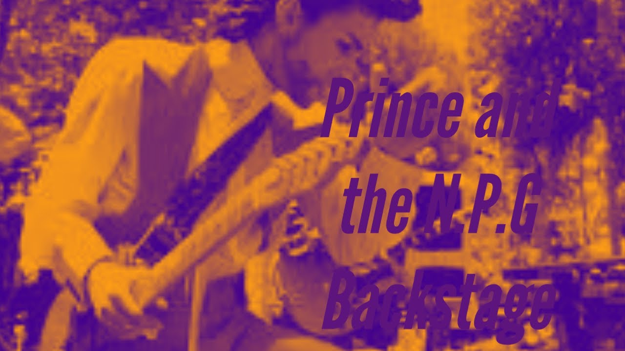 Prince Backstage with N P G 1990s - YouTube