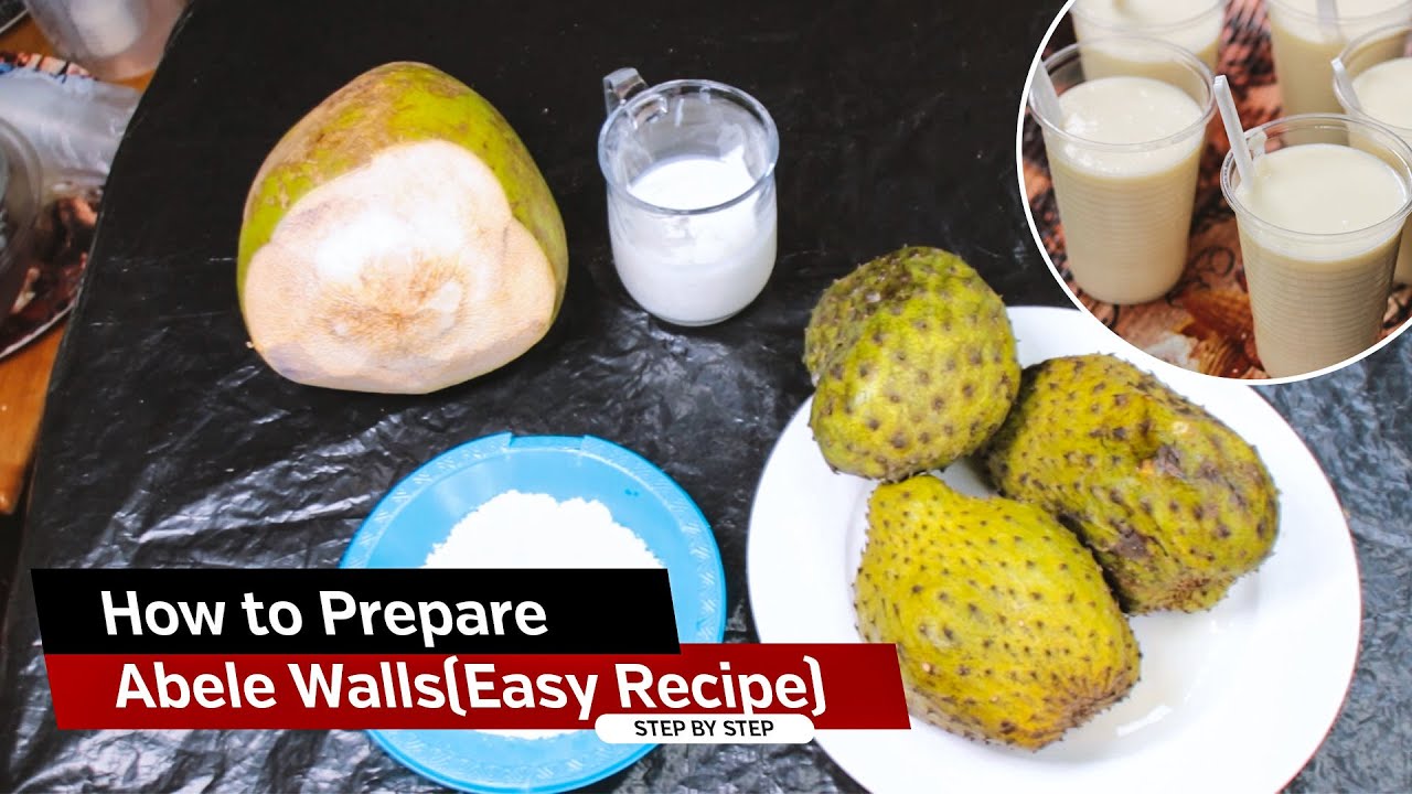 Easy Abele Walls Recipe | Soursop Ice cream - YouTube