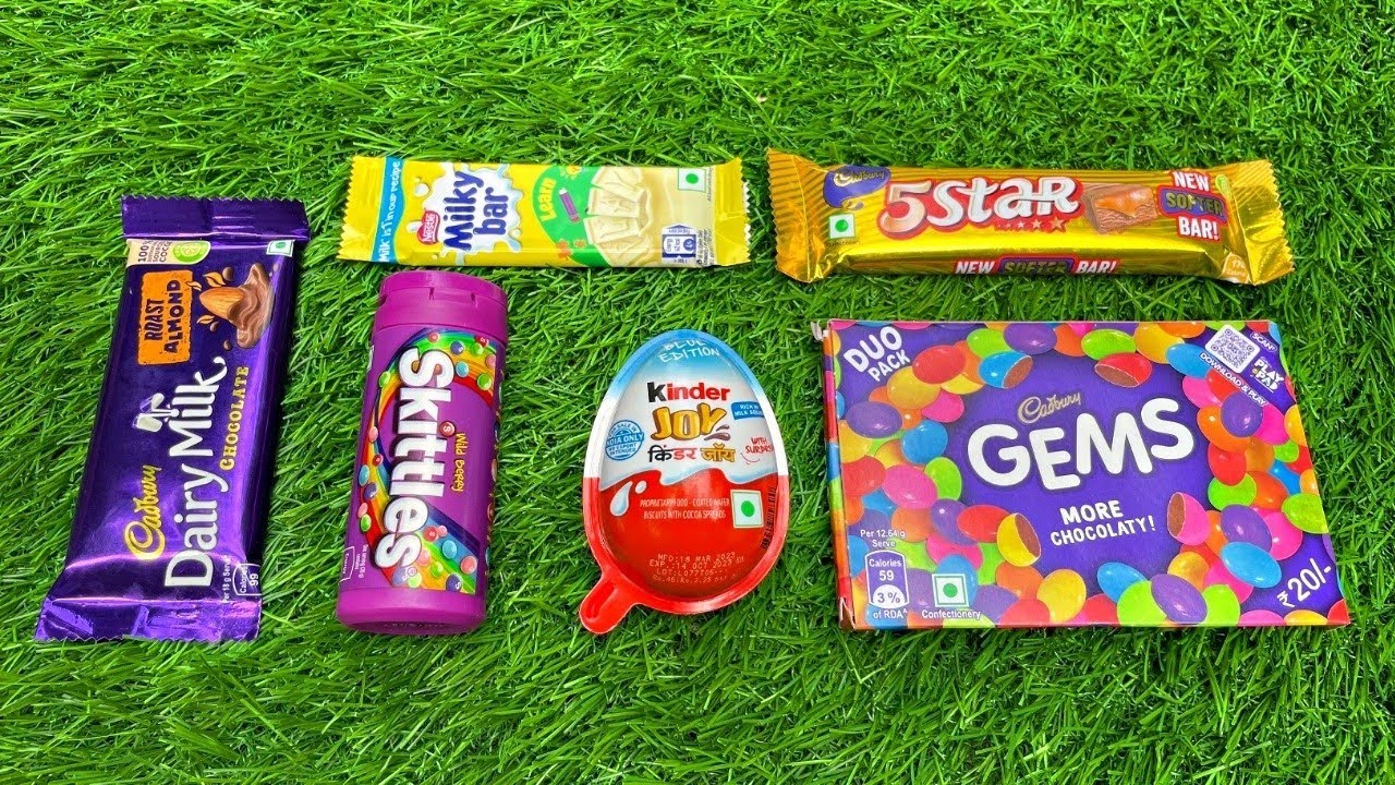 Cadbury Dairy milk, Milky bar, 5Star, Skittles, Kinder Joy, Gems - YouTube