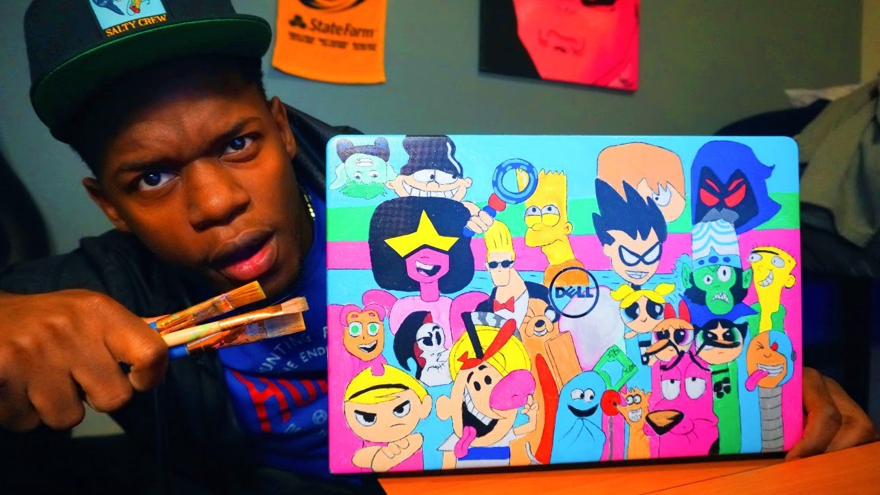 I CREATED A NEW LAPTOP!: Posca Markers Review! | Custom Computer Laptop ...