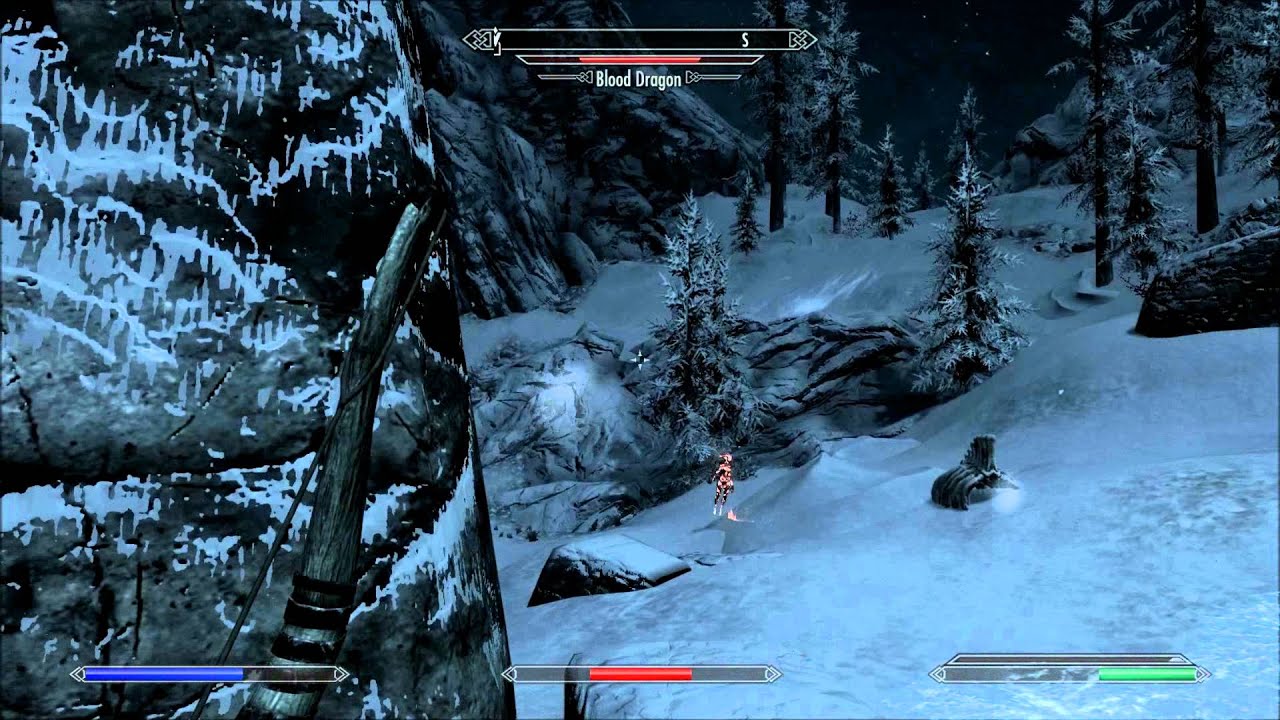 The Elder Scrolls V: Skyrim - Shearpoint Dragon Kill - YouTube