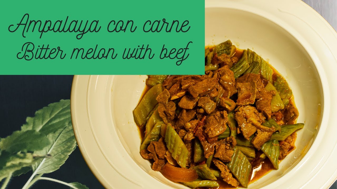How to cook ampalaya con carne with oyster sauce - YouTube