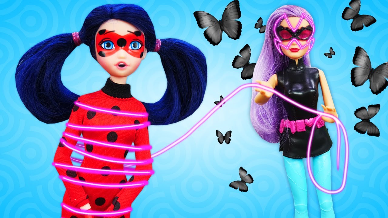 LadyBug mancha el vestido de Barbie. Vídeos de Barbie en español ...