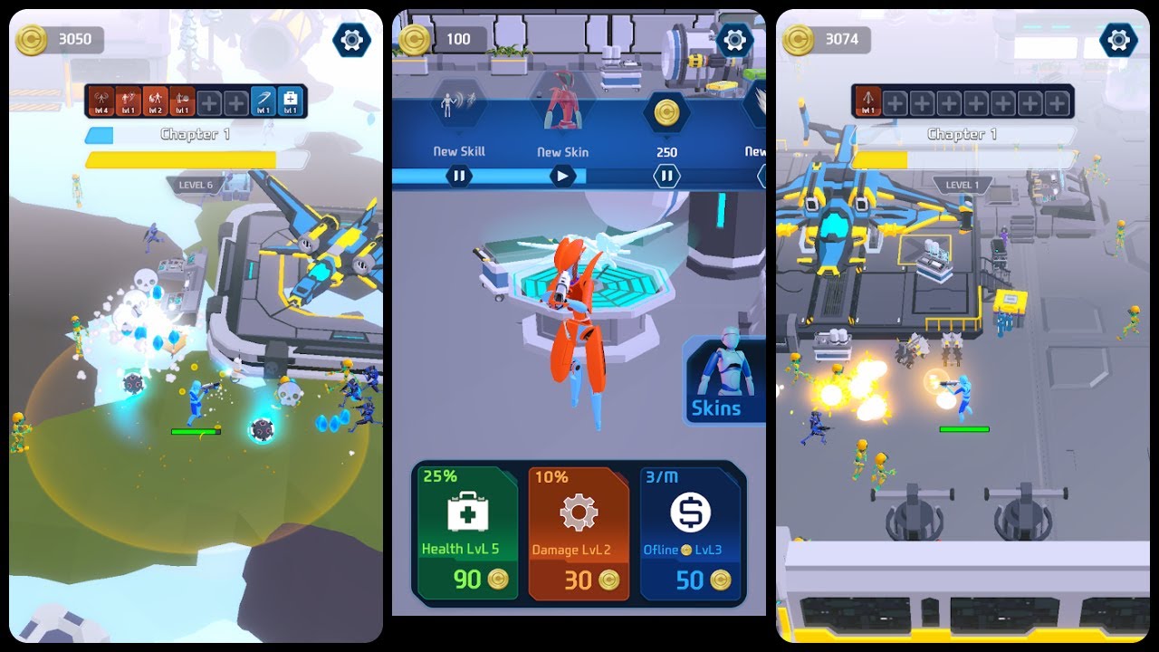 Cyber Survivor: Robot War 3D Game Android Gameplay - YouTube