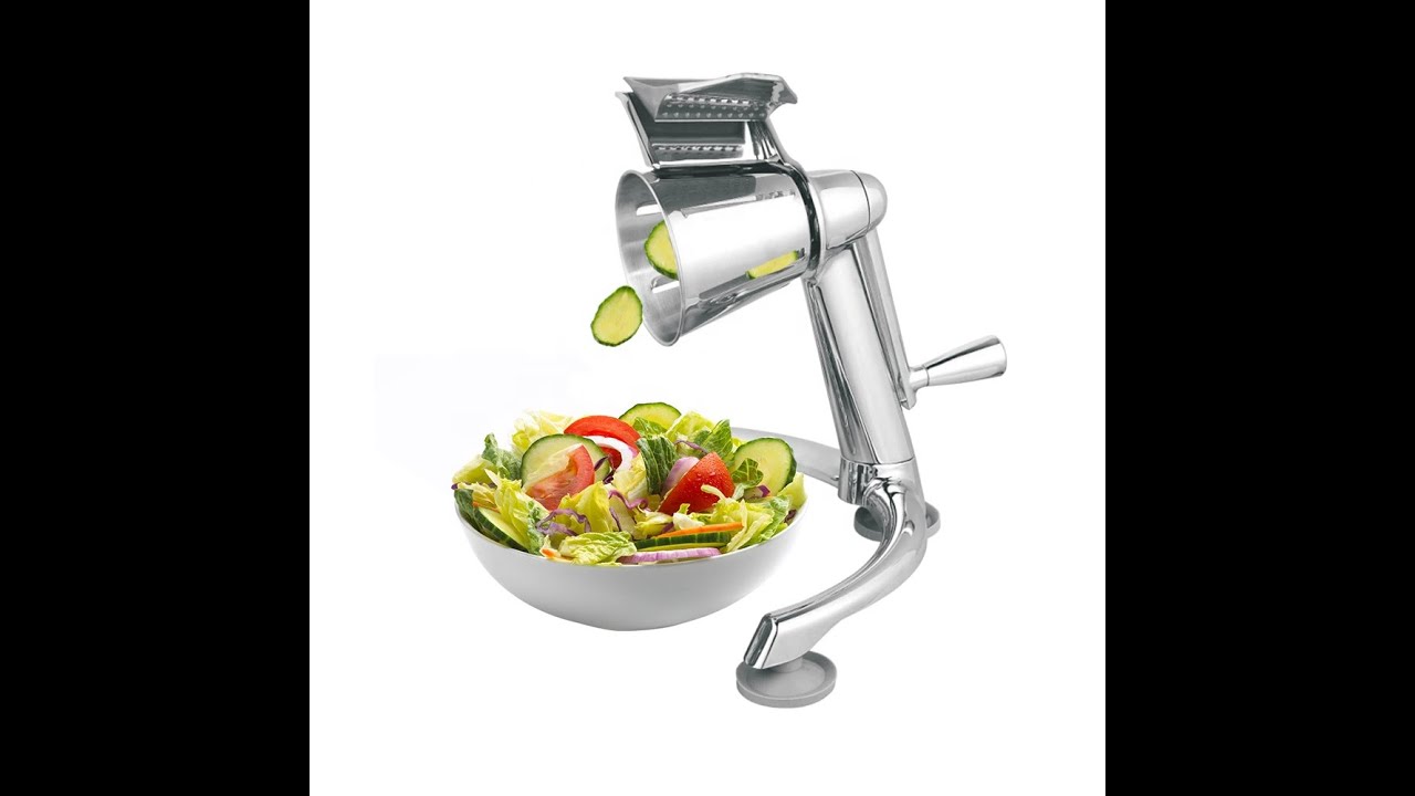 Stainless Steel Manual Salad Shooter Food Processor Vegetable Slicer ...