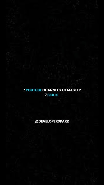 7 YouTube channels to master 7 skills 🔥 #coding #programming #skills ...