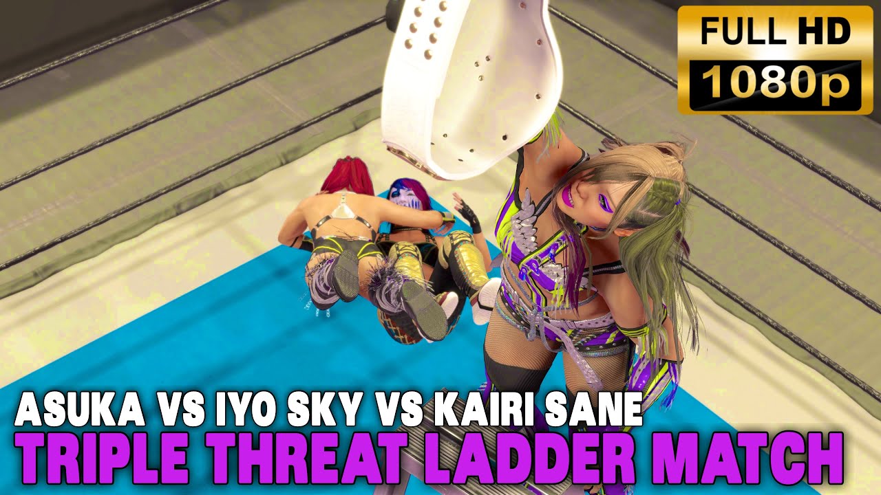 Asuka vs Iyo Sky vs Kairi Sane: Ladder Match WWE Women's World ...