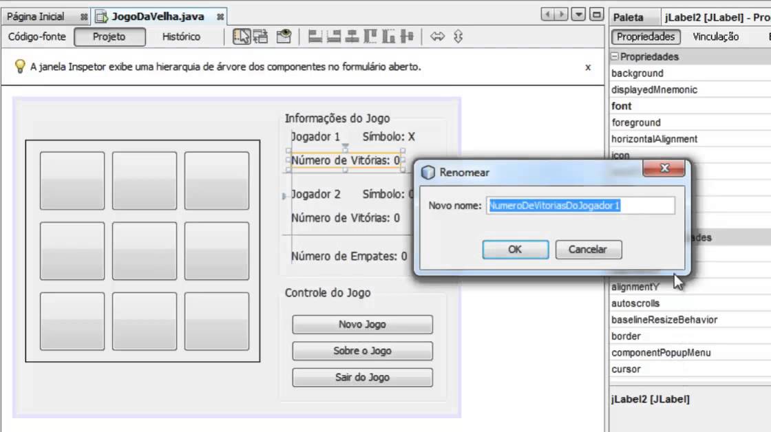 Jogo da Velha em Java - Parte 2 - Renomeando Variáveis e definindo ...
