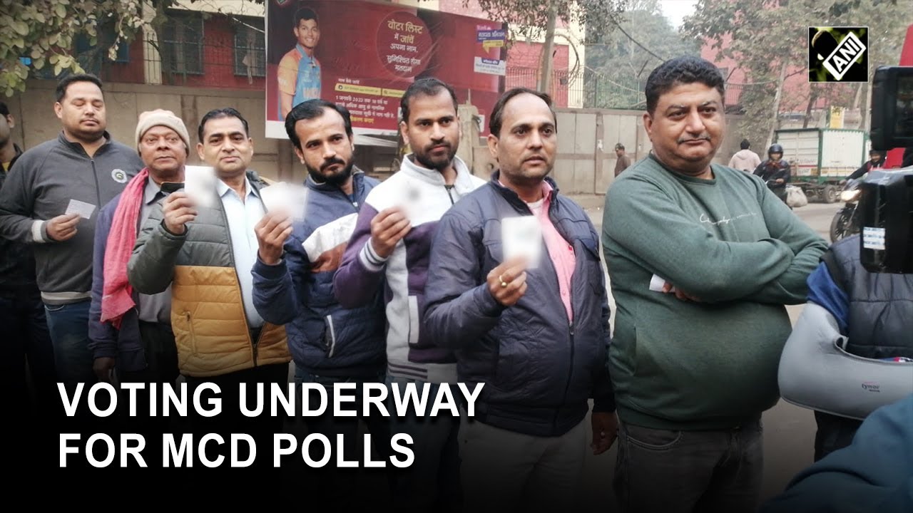 Delhi: Voting underway for MCD elections 2022 - YouTube