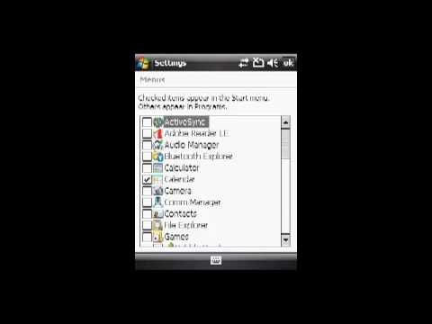How To Change Start Menu on a Windows Mobile Smartphone - YouTube
