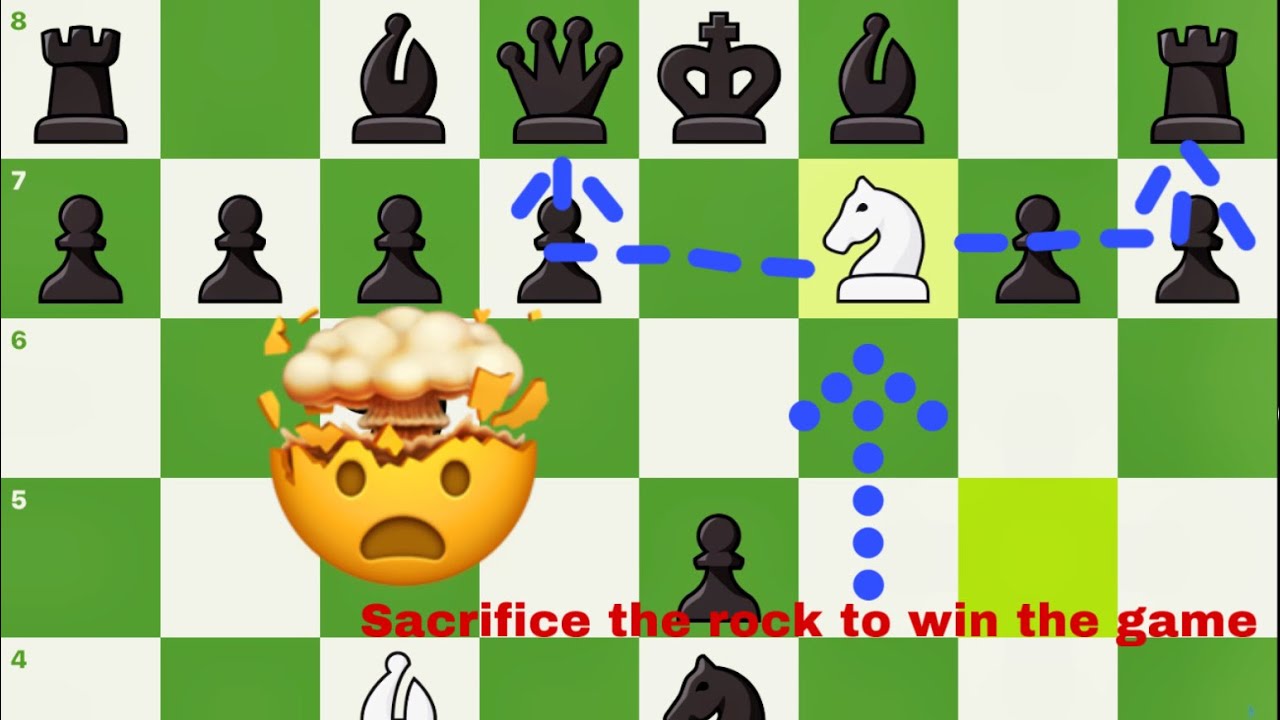 The best opening in chess | Sacrifices your knight and rock and win the ...