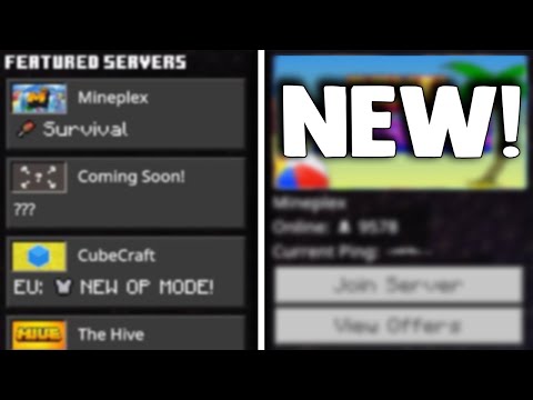 The New Featured Minecraft Bedrock Server...