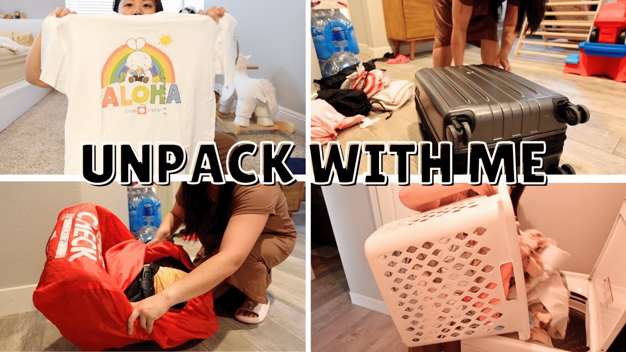 unpack with me vlog | everything we brought back & how - YouTube