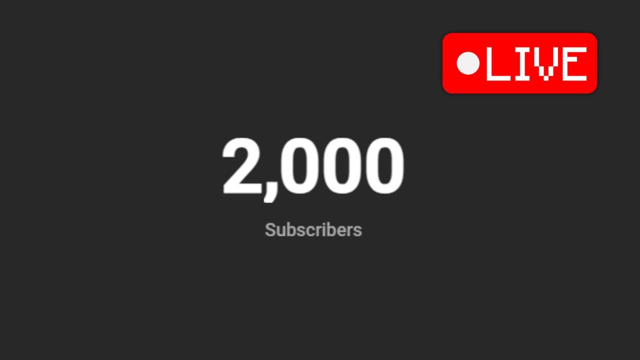 2'000 Subscribers - YouTube