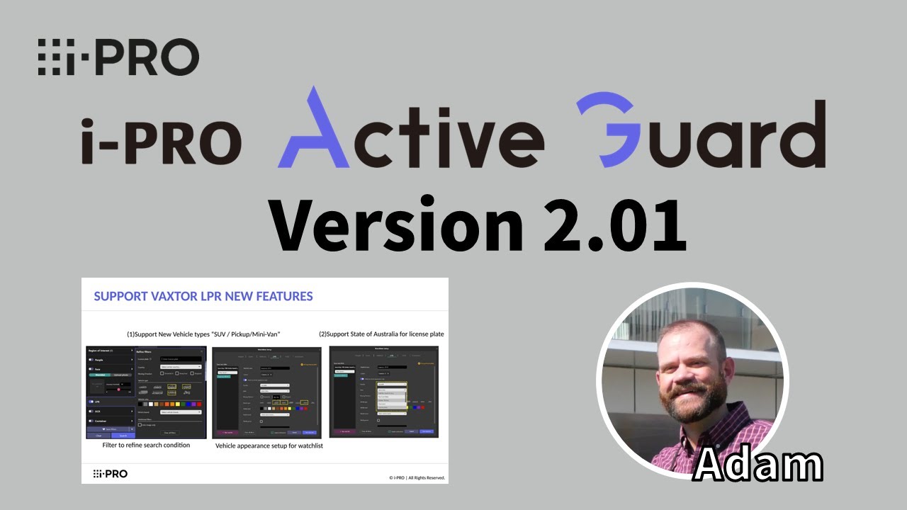 Version up contents of i PRO Active Guard V2.01 - YouTube