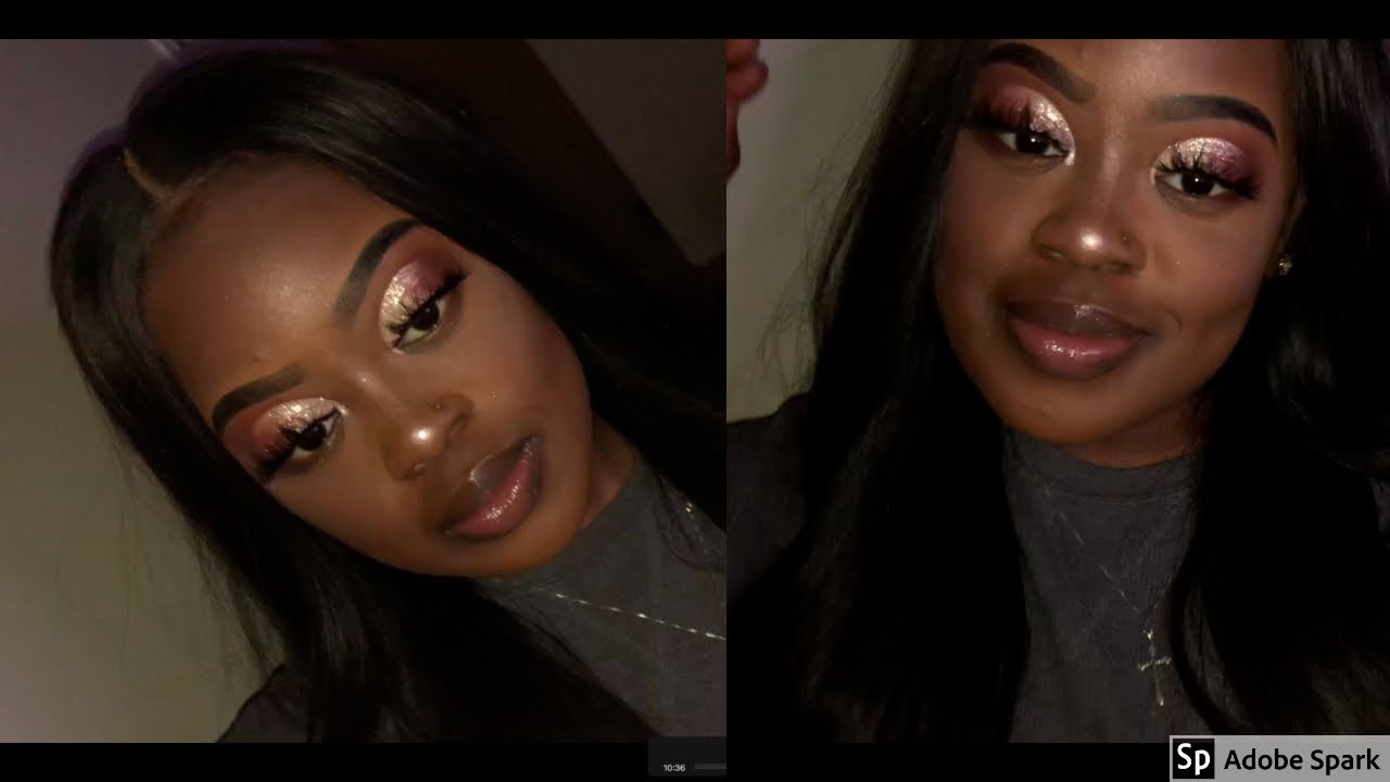 Prom 2k19 Glam Makeup Tutorial | ROSE GOLD CUT CREASE - YouTube