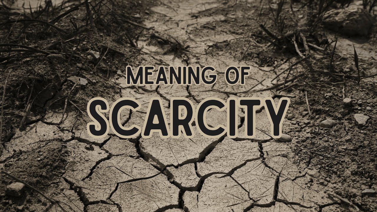 What is the meaning of Scarcity? - YouTube