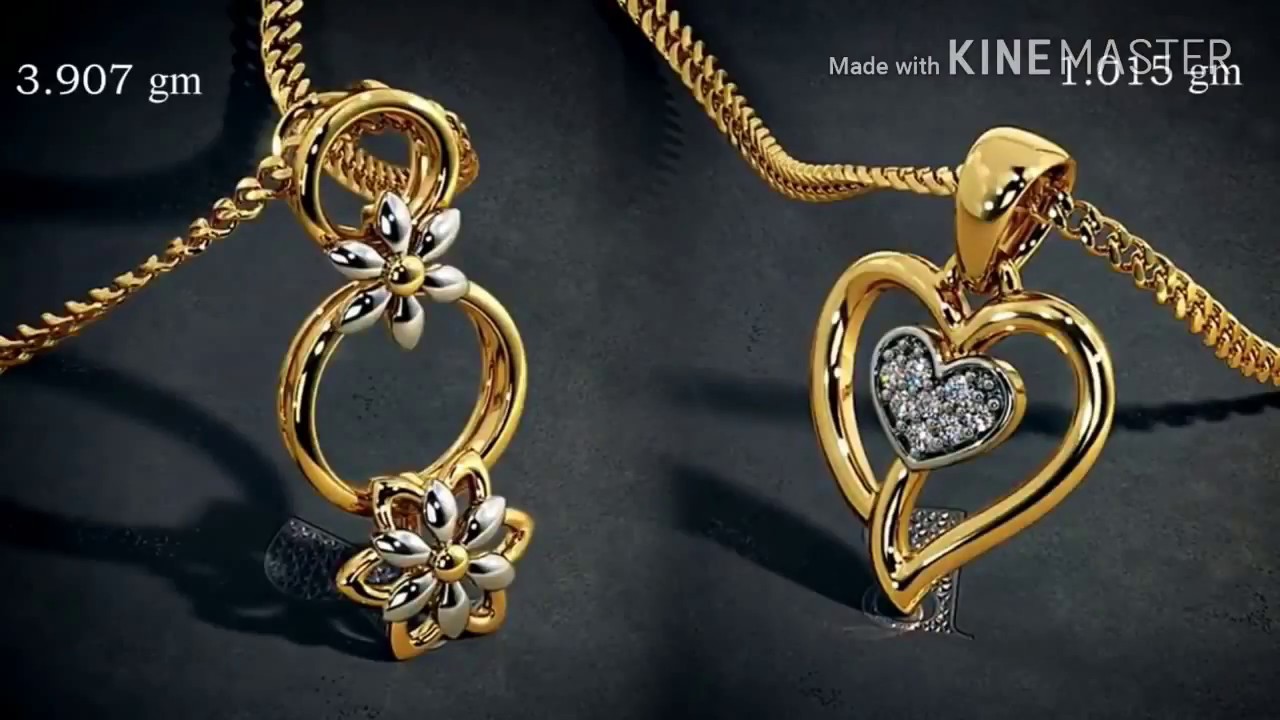 Beautiful Gold Pendant Design for 2018 Images /Photo WITH WEIGHT,Latest ...