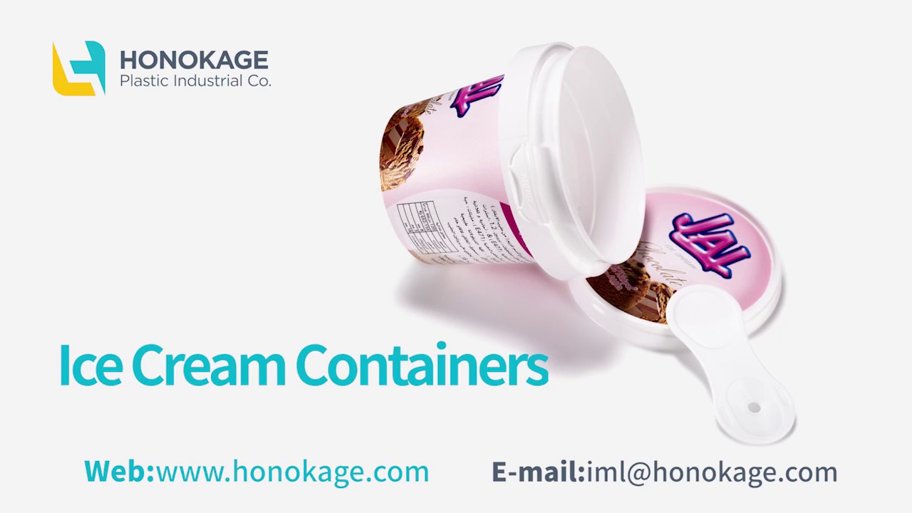 Eco- Friendly Customized Frozen IML Plastic Ice Cream Packaging ...