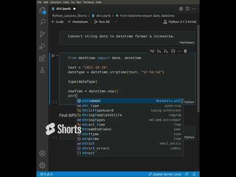 🐍Python | String Date into Datetime format #shorts - YouTube