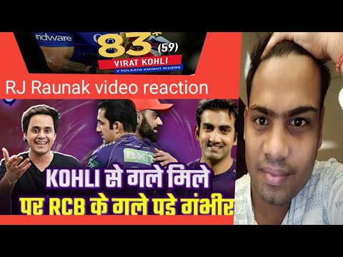 RJ Raunak video reaction RCB vs kkr - YouTube