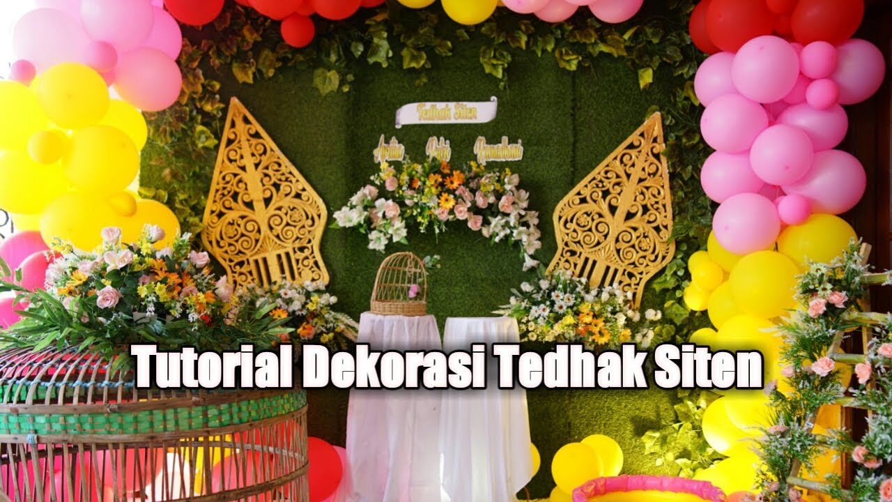 Pemasangan Dekorasi/Backdrop Tedhak Siten By Pandawa Dekor Mojokerto ...