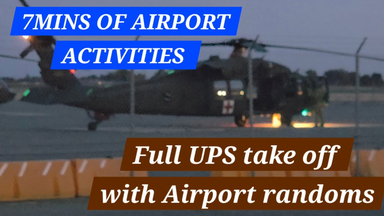 UPS landing and take off Boeing Military active - YouTube
