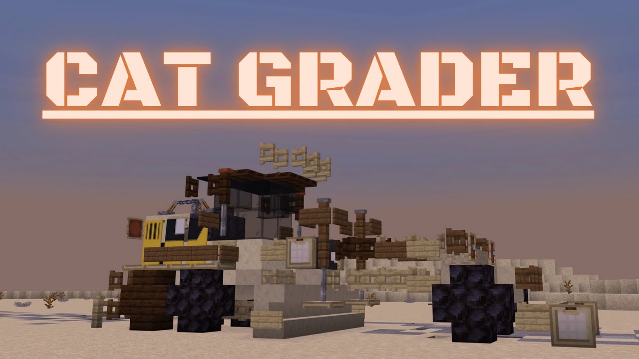 Minecraft: How to build a Construction Vehicle in Minecraft (Grader ...