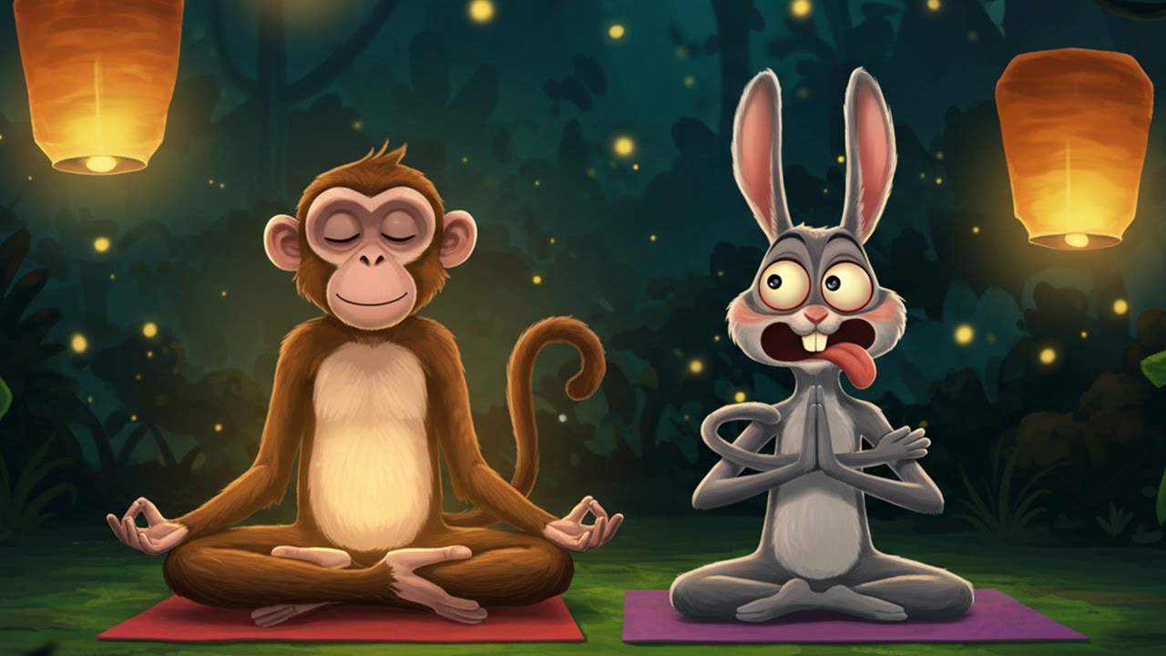 Mindful Monkey and the Angry Storm | Calm Breathing for Kids | 3D ...