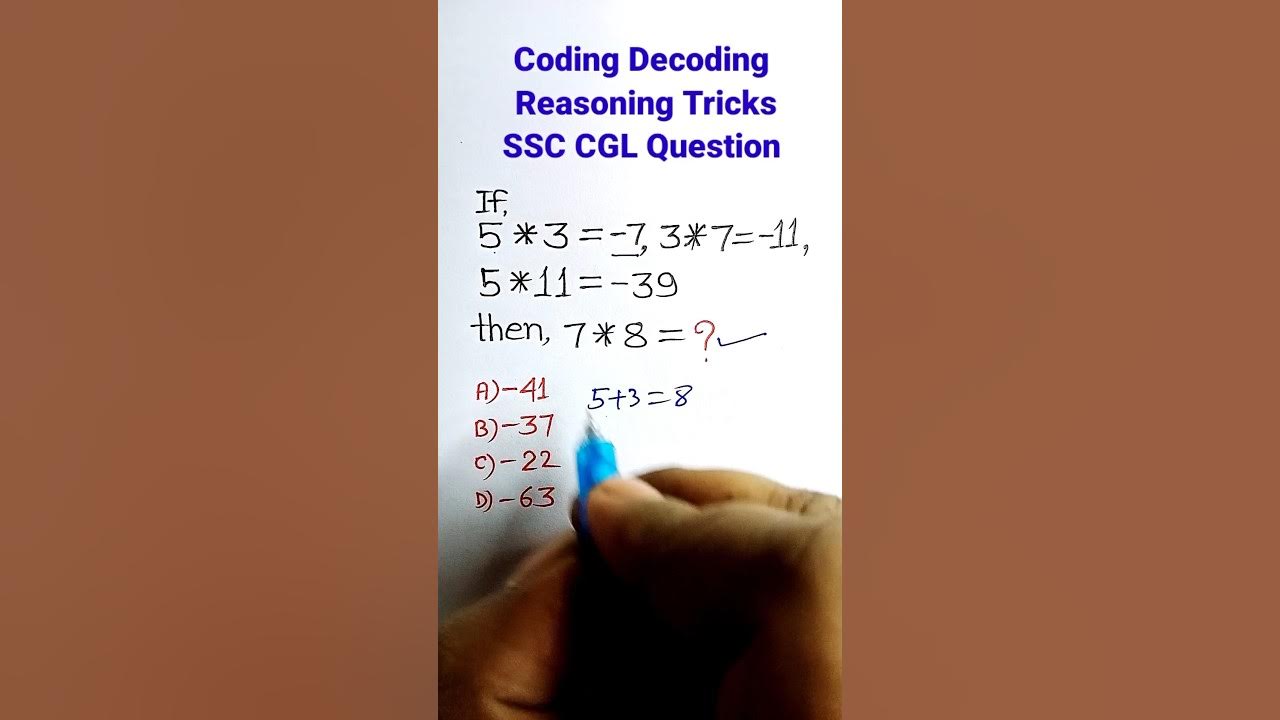 Coding Decoding | Coding Decoding Reasoning Tricks| Reasoning for SSC GD | #shorts - YouTube