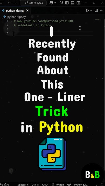 I Recently Learn About This Super Useful In Python #python #coding #programming - YouTube