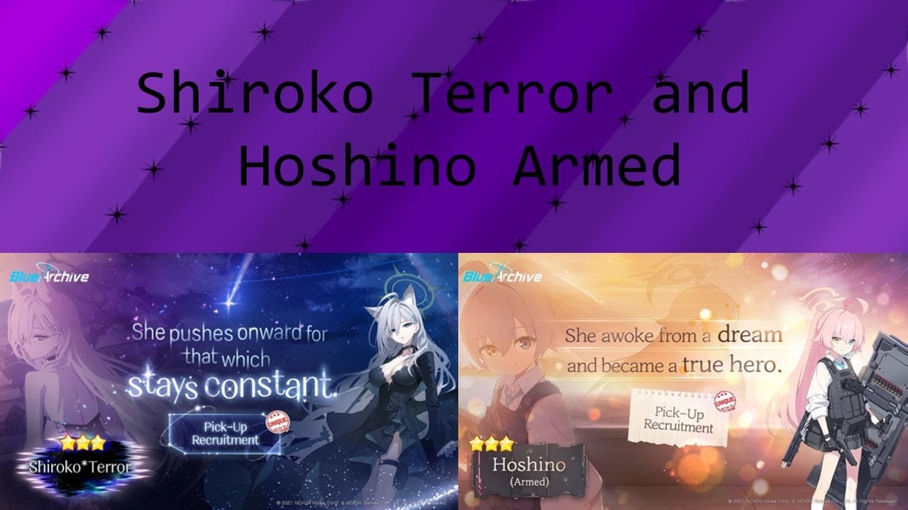 Blue Archive Shiroko Terror and Hoshino Armed - YouTube