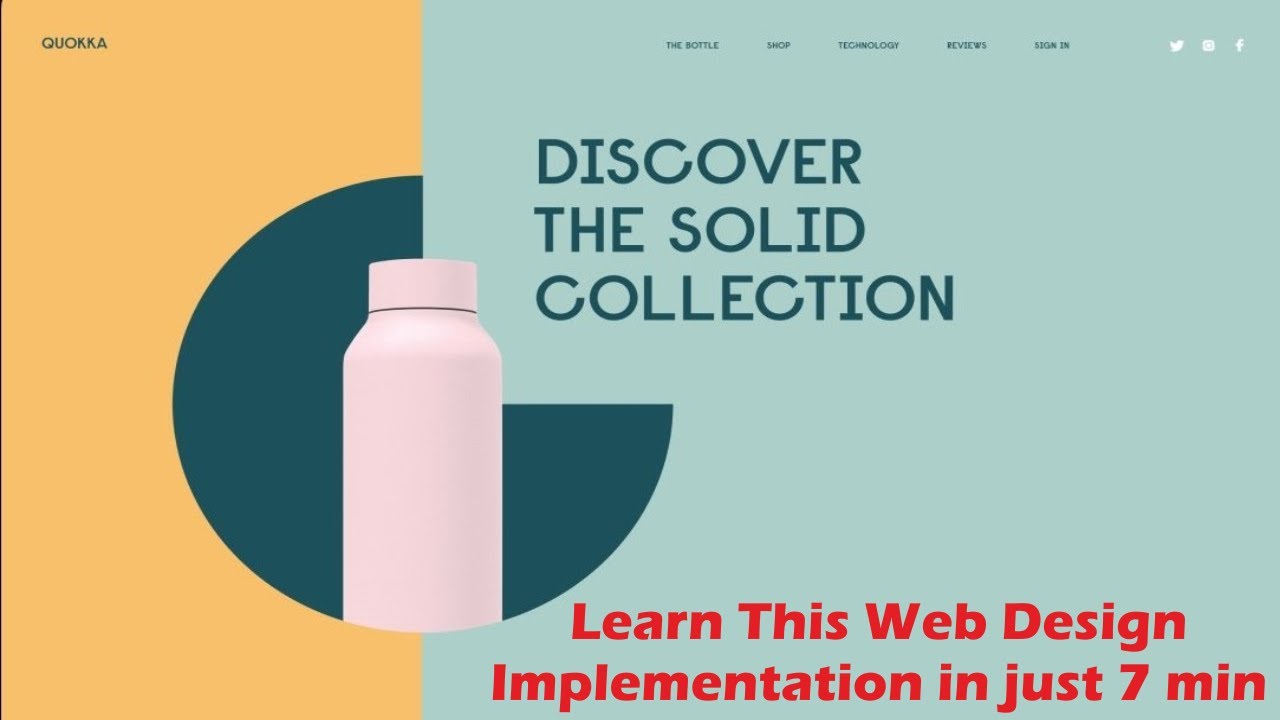 Web Page development of Dribble Web Design in 5 min - YouTube