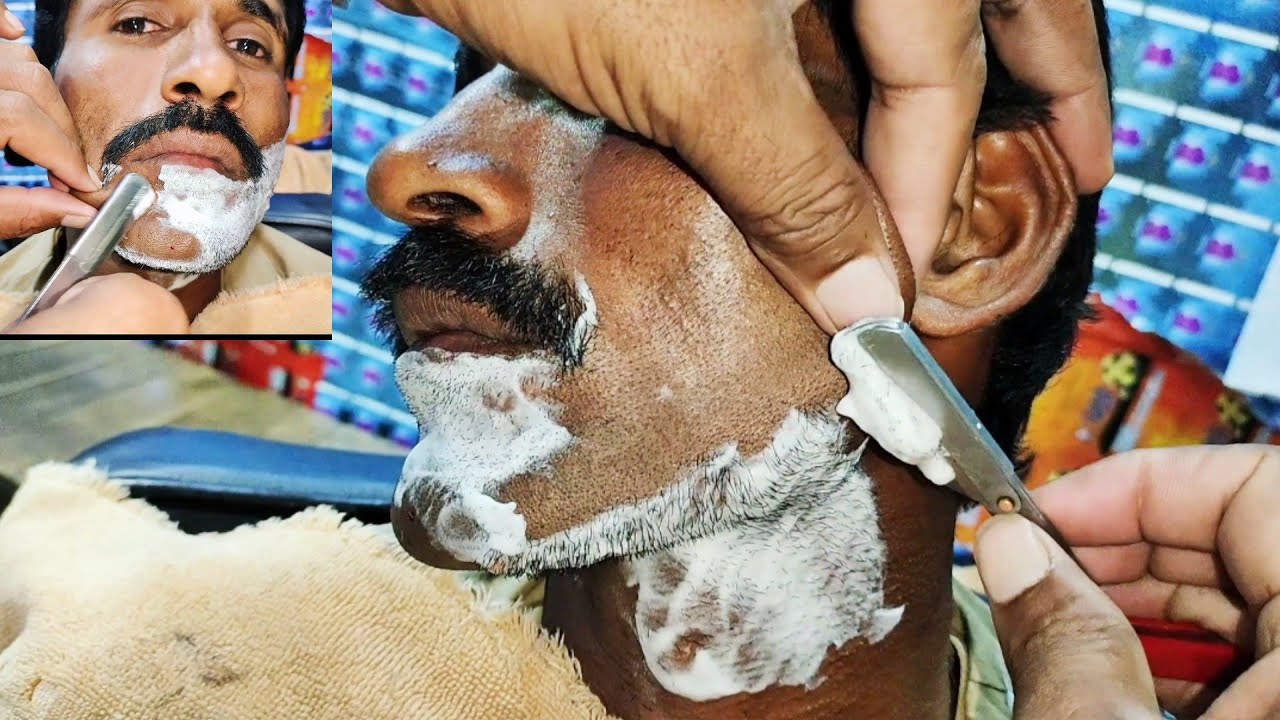 VERY Hard Shave In Dubai Hairdresser 2022 | Best Shave 2022 | - YouTube