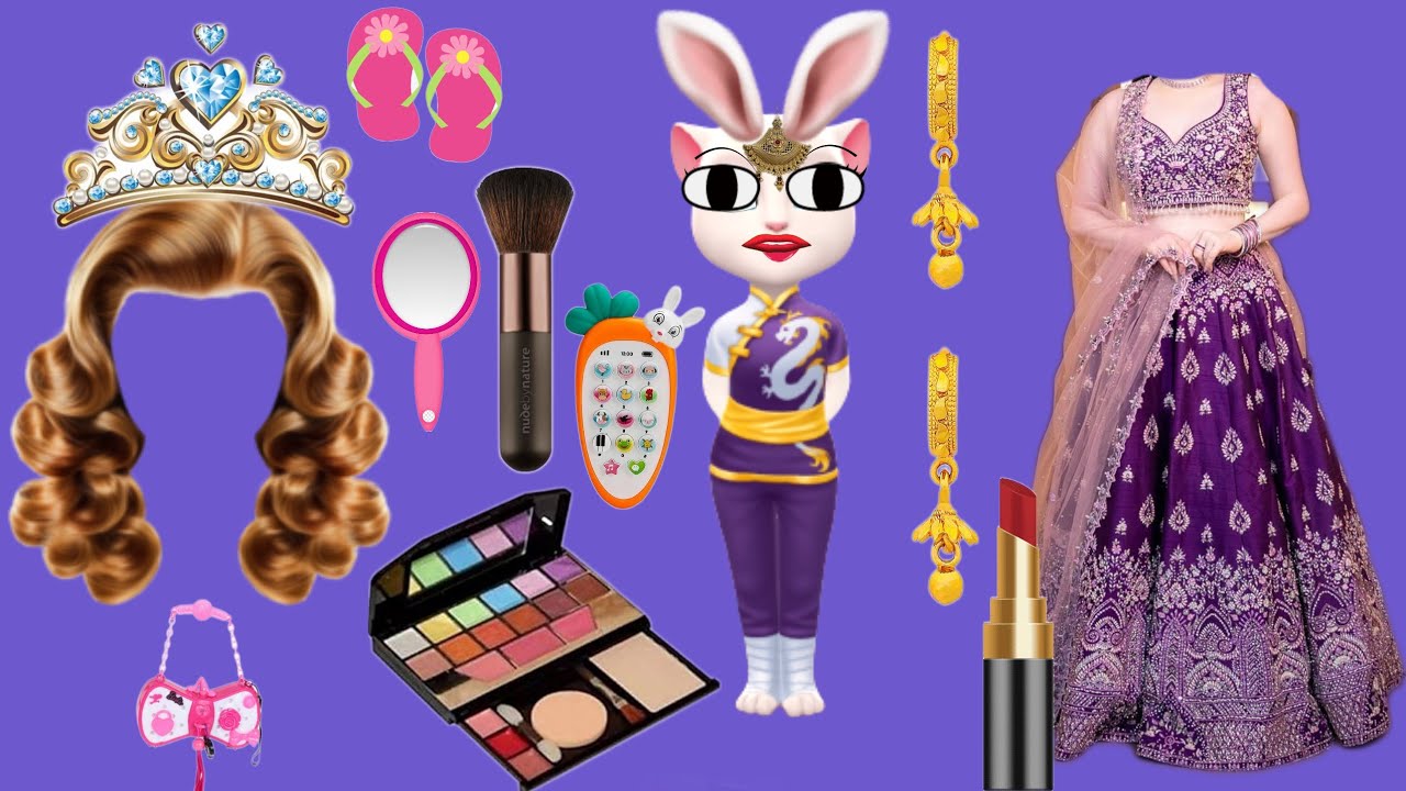 Single Angela ki shadi ka joda and earrings maagtika ke sath funny ...