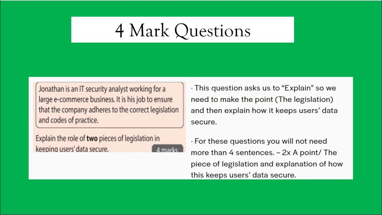 BTEC IT Level 3 - 4 Mark Questions - YouTube