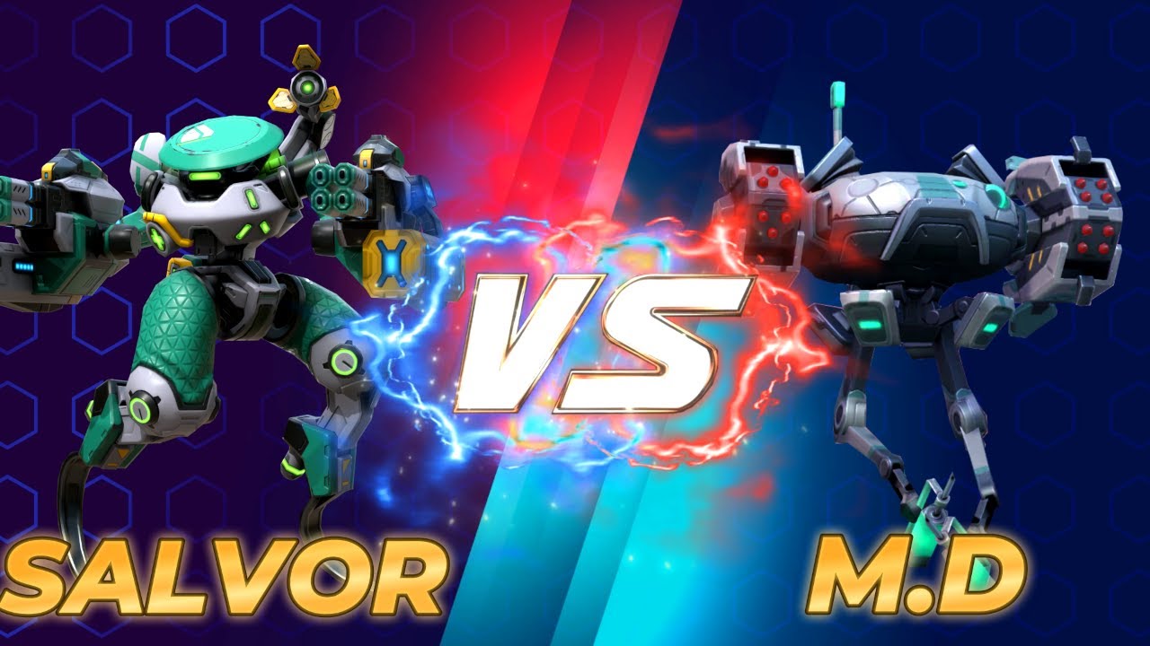 🔍 M.D. vs. Salvor – The Ultimate Healer Mech Comparison in Mech Arena ...