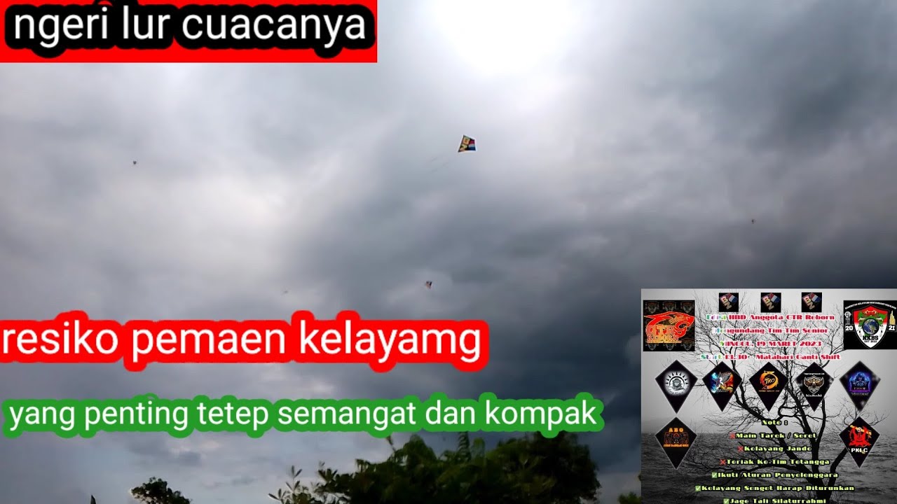 bikin ngeri men layangan cuaca lagi tak bersahabt - YouTube