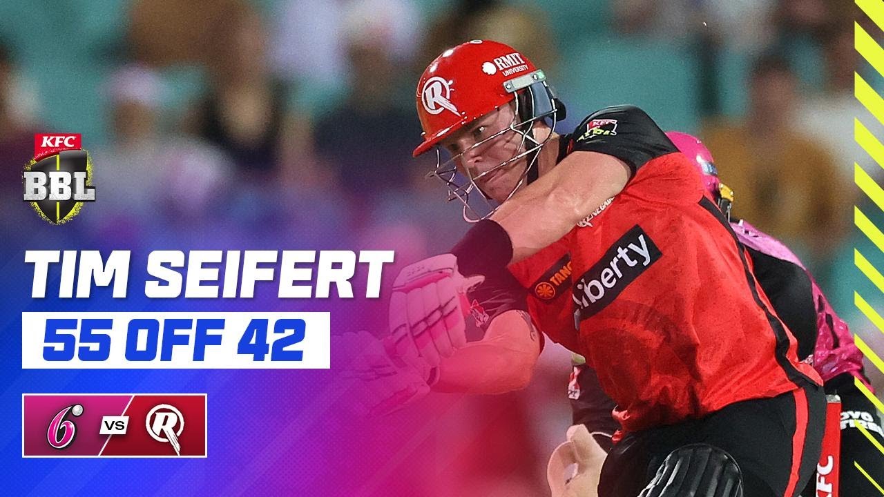 Tim Seifert Knocks Fifty On BBL Debut | #BBL14 - YouTube