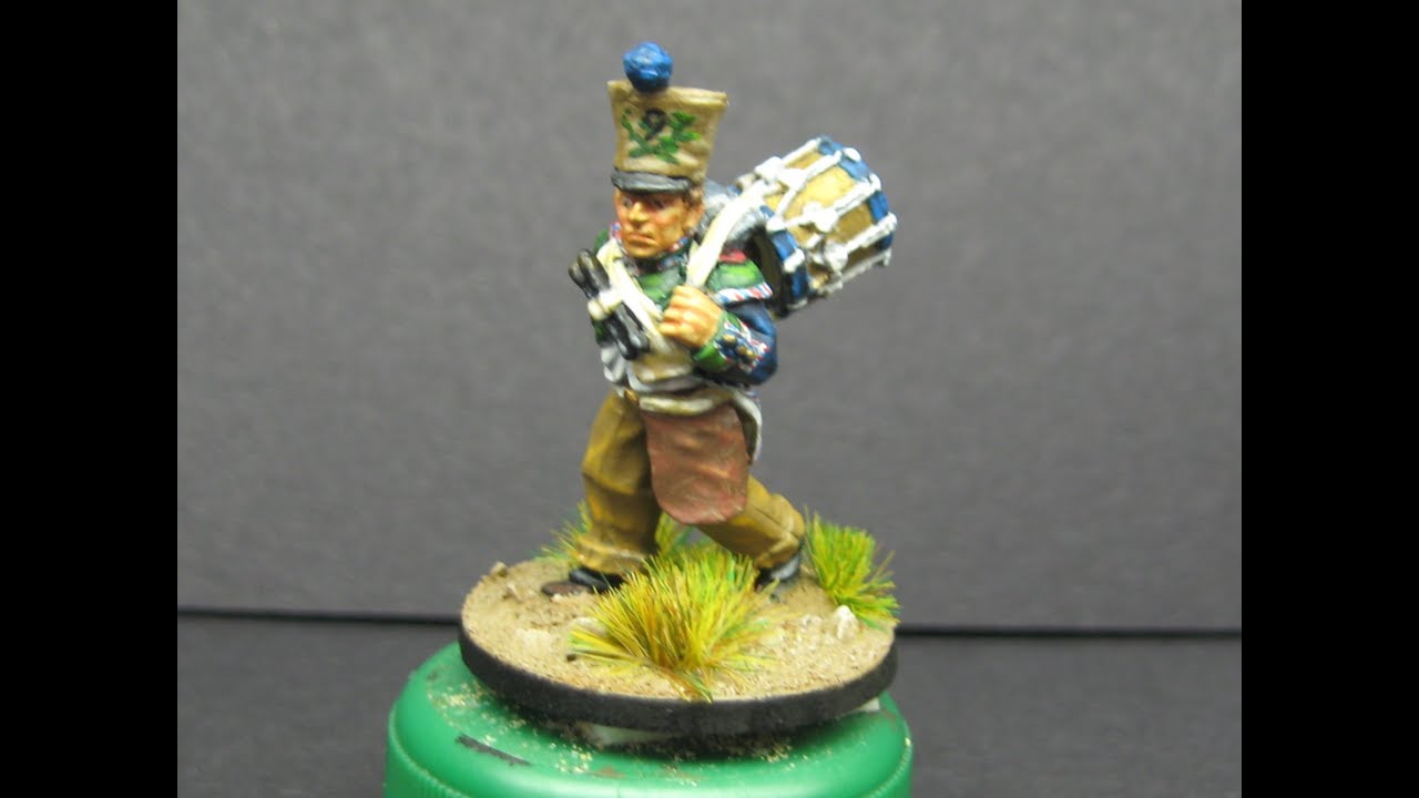 Painting Tutorial 25mm/28mm Napoleonic French Line Drummer - YouTube
