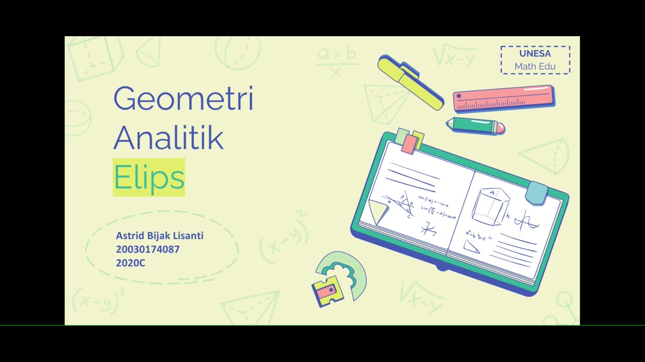 Elips - Geometri Analitik | Definisi Elips, Melukis Elips dan Istilah ...