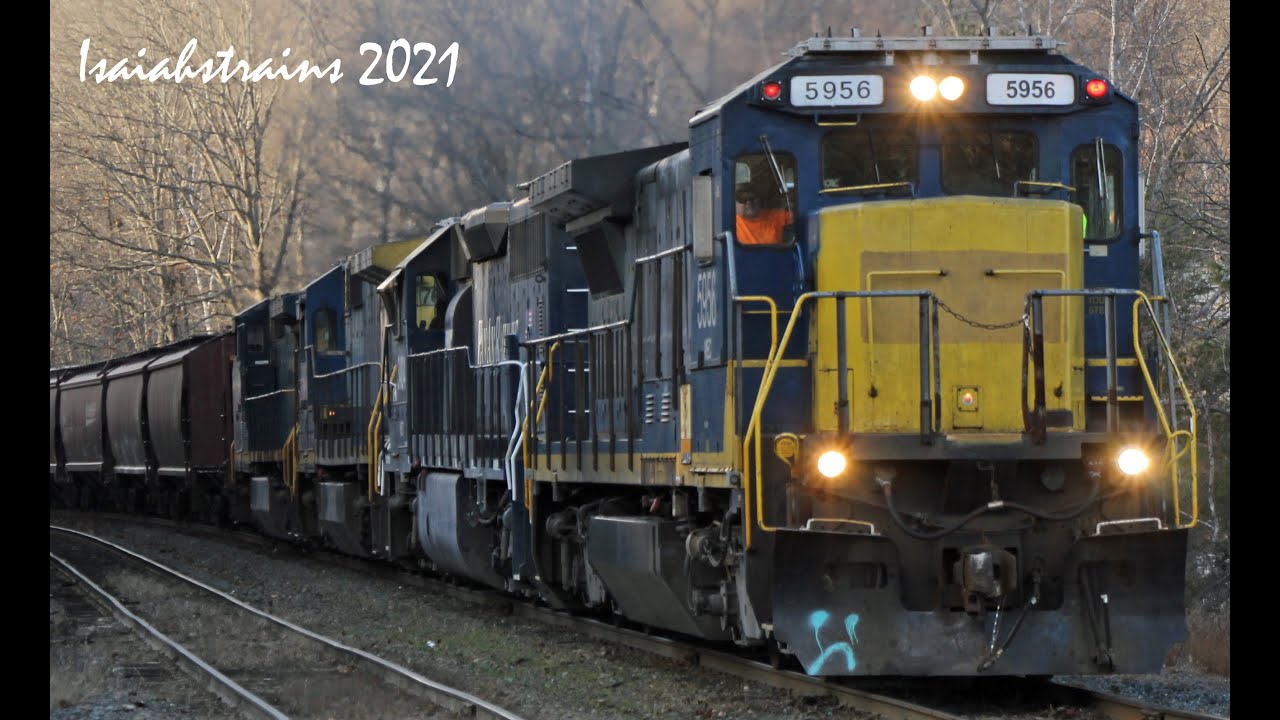 Pan Am Grain Train Gets Rescued & Pushed Up the Hill in Royalston, MA ...